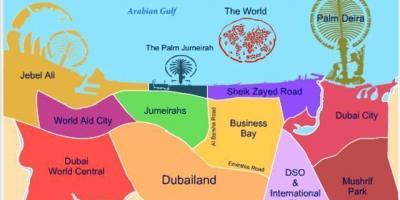 Dubajus žemėlapis - Maps " Dubajuje (Jungtiniai Arabų Emyratai)
