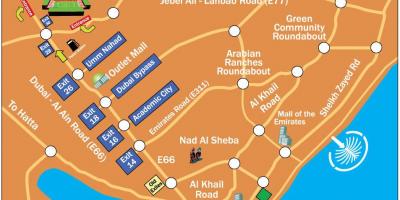 Dubajus žemėlapis - Maps " Dubajuje (Jungtiniai Arabų Emyratai)